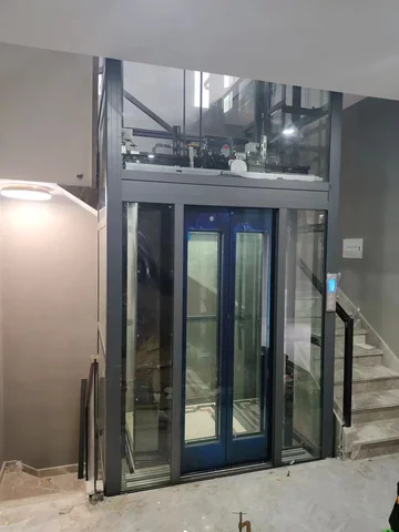7 floor 7 stop stainless steel 450kg 6 passenger elevator lift system ...